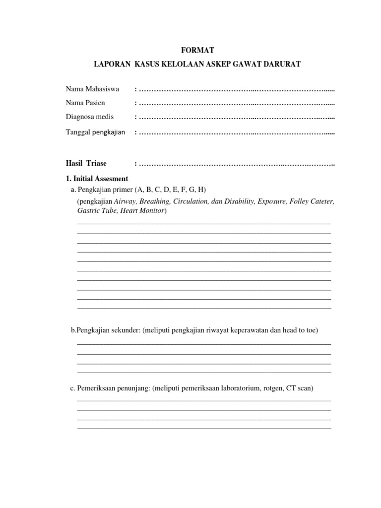 Resume-Askep (KGD) | PDF