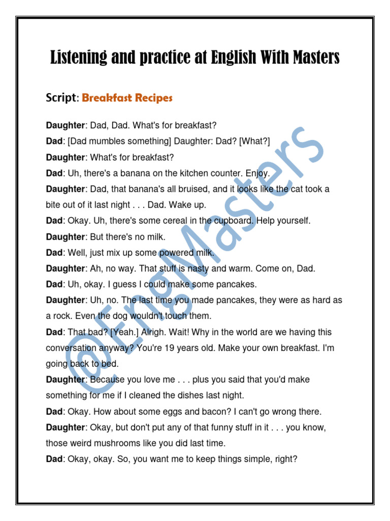Breakfast Recipes | PDF