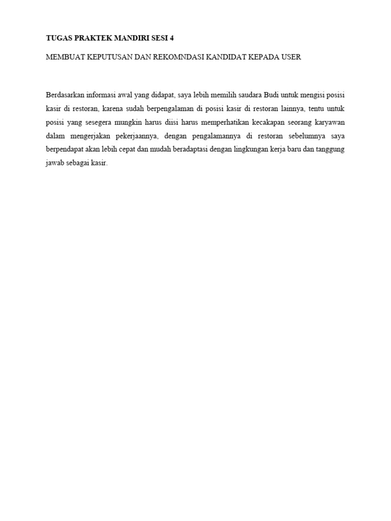 TPM Sesi 4 | PDF | Karier & Perkembangan