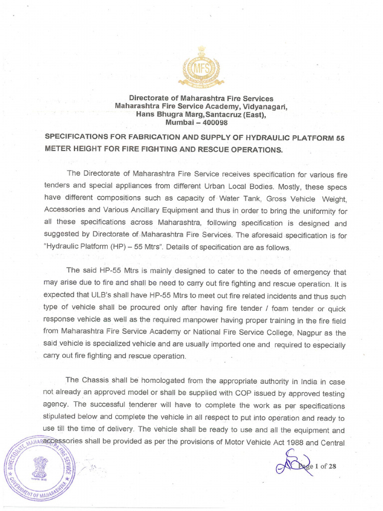 Approved Specs For HP 55 MTR | PDF