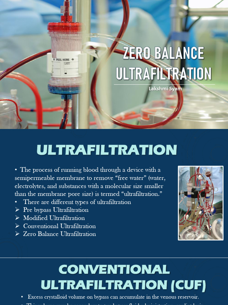 ZERO BALANCE ULTRAFILTRATION | PDF | Medical Specialties | Clinical ...