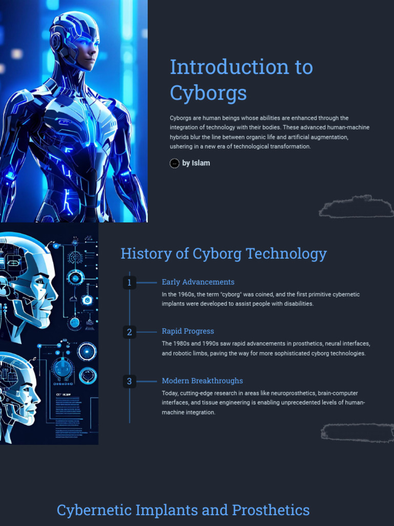 Introduction To Cyborgs | PDF | Cyborg | Prosthesis