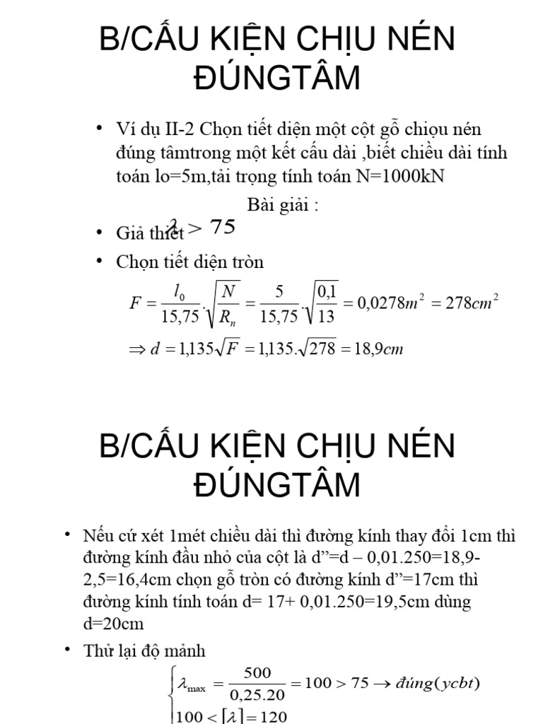 Bai Tap Chuong 2 Ket Cau Go | PDF