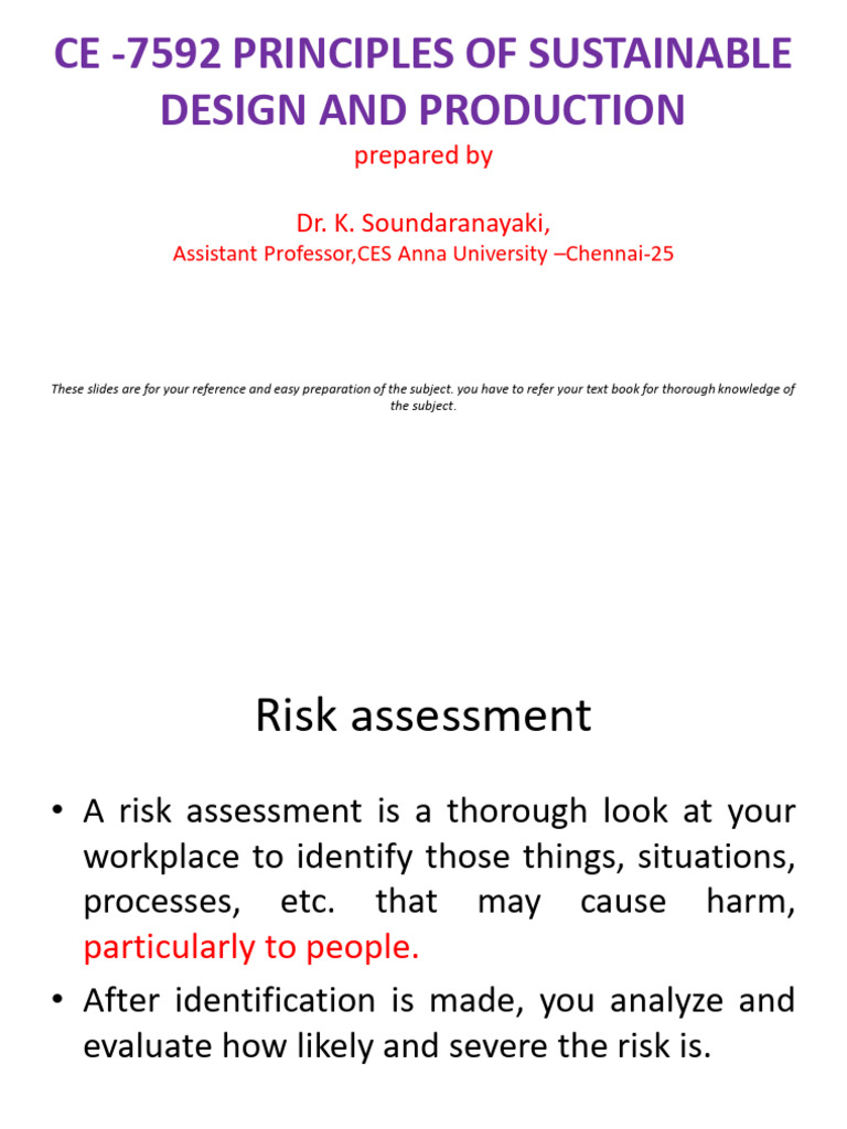 Risk assessment | PDF | Hazards | Risk