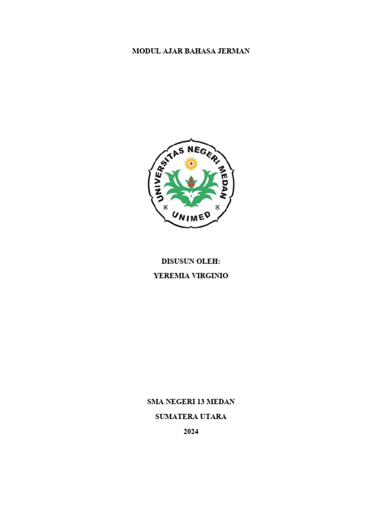 MODUL AJAR BAHASA JERMAN (1) Jere | PDF