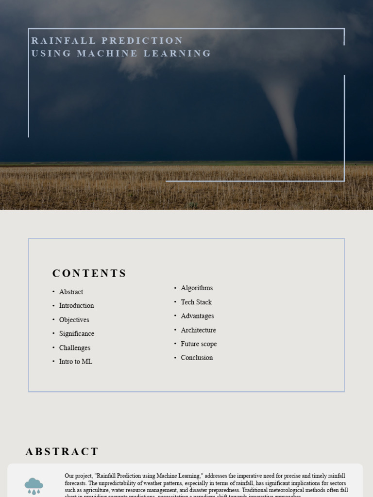 Rainfall | PDF | Machine Learning | Artificial Intelligence