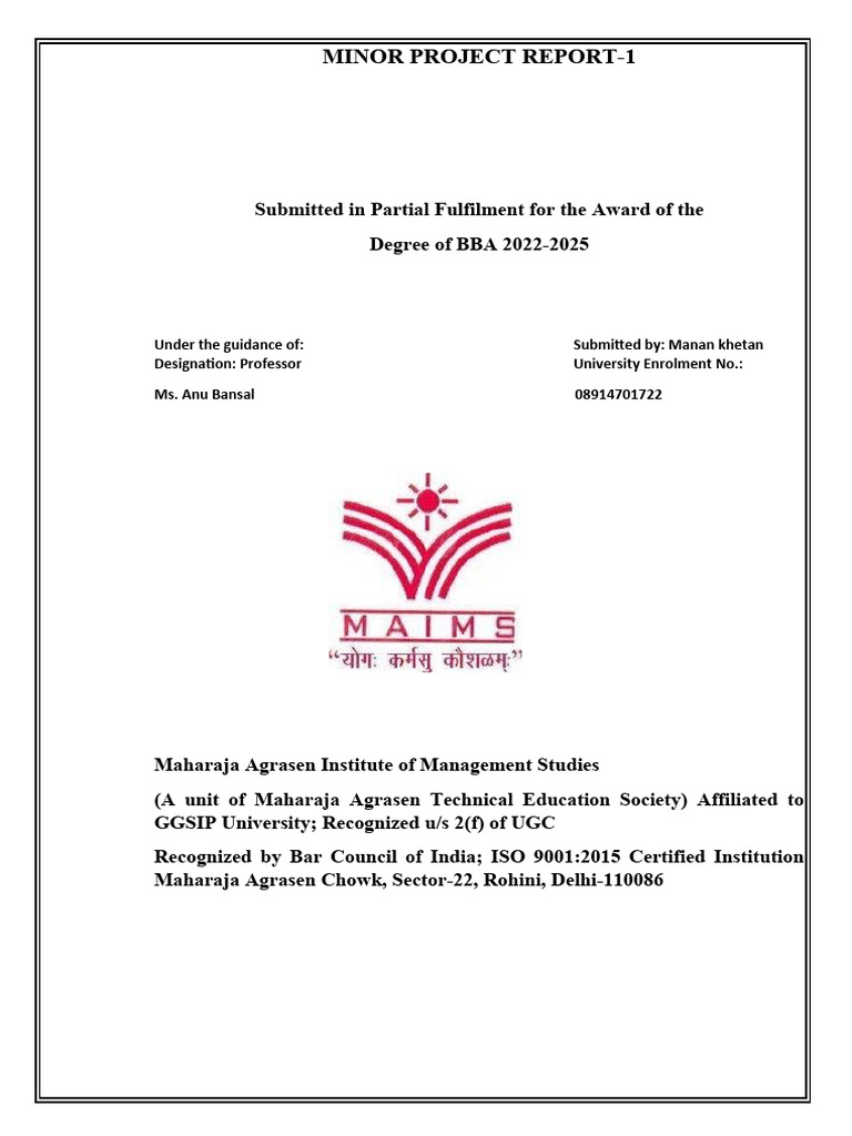 Minor Project Report 1 | PDF | Data | Motor Vehicle Manufacturers