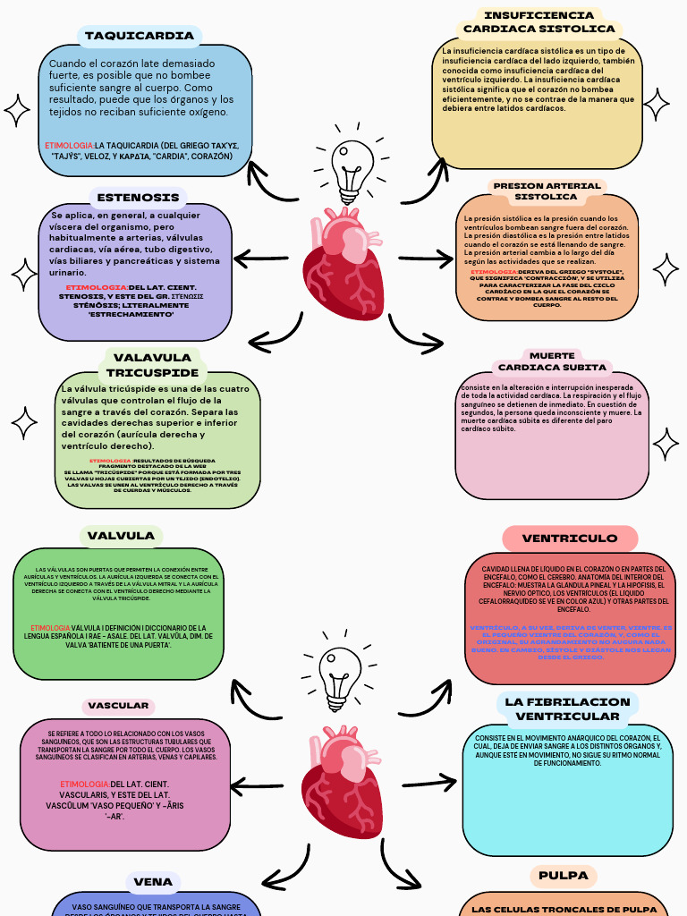 Blue Creative Mind Map | Descargar gratis PDF | Corazón | Ventrículo (corazón)