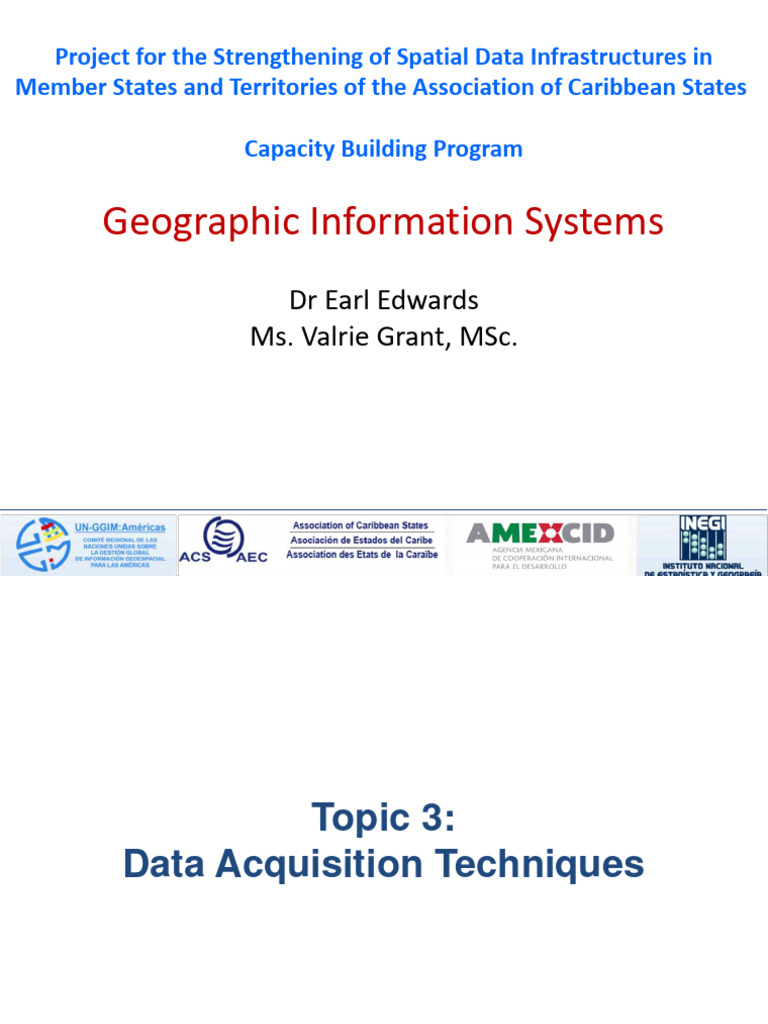 Topic3 Data Acquisition Techniques | PDF | Geographic Information System | Lidar