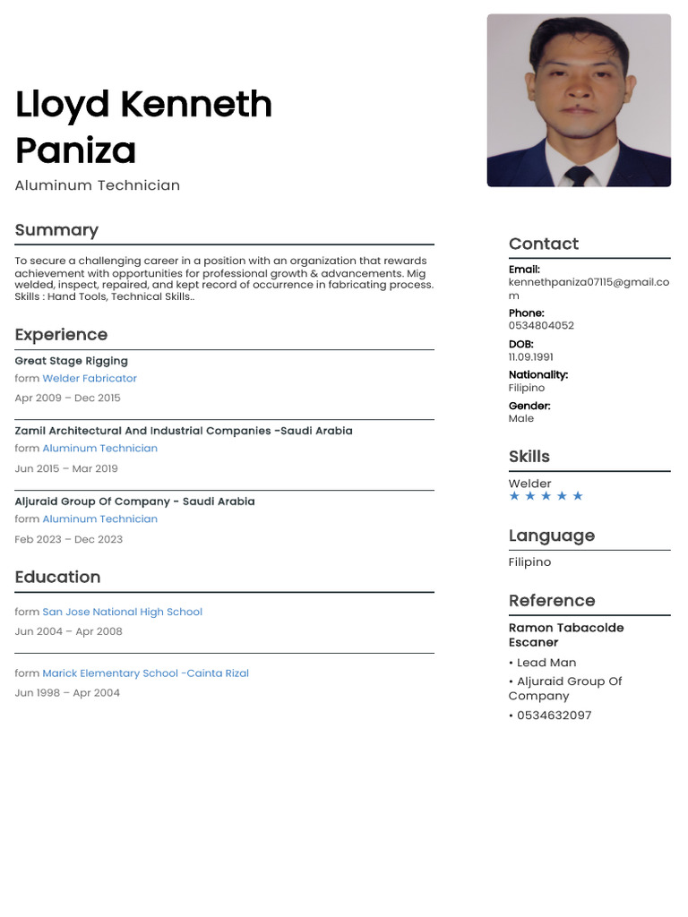 Lloyd-Kenneth Resume 1987 | PDF | Electric Heating | Applied And Interdisciplinary Physics