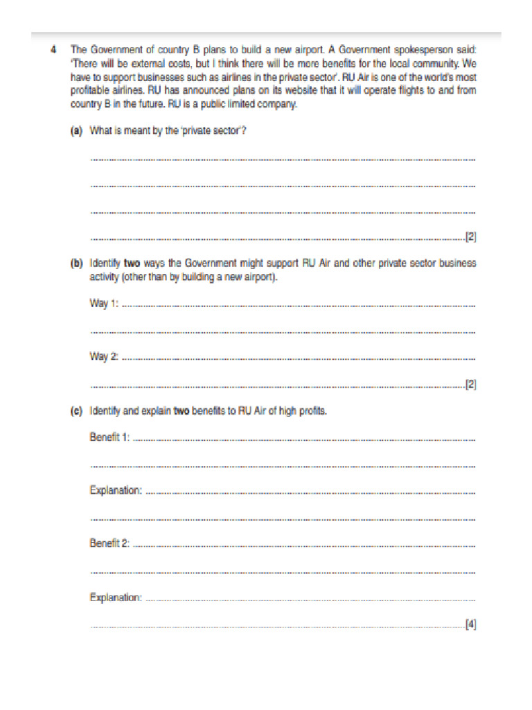 Business Worksheet - 9 Nov 23 | PDF