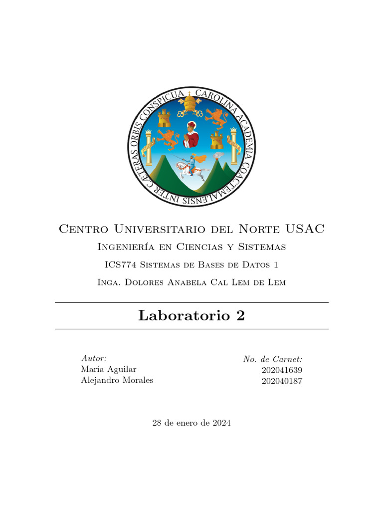 BDD Laboratorio2 | PDF | Ciencias de la Información | Diseño de software