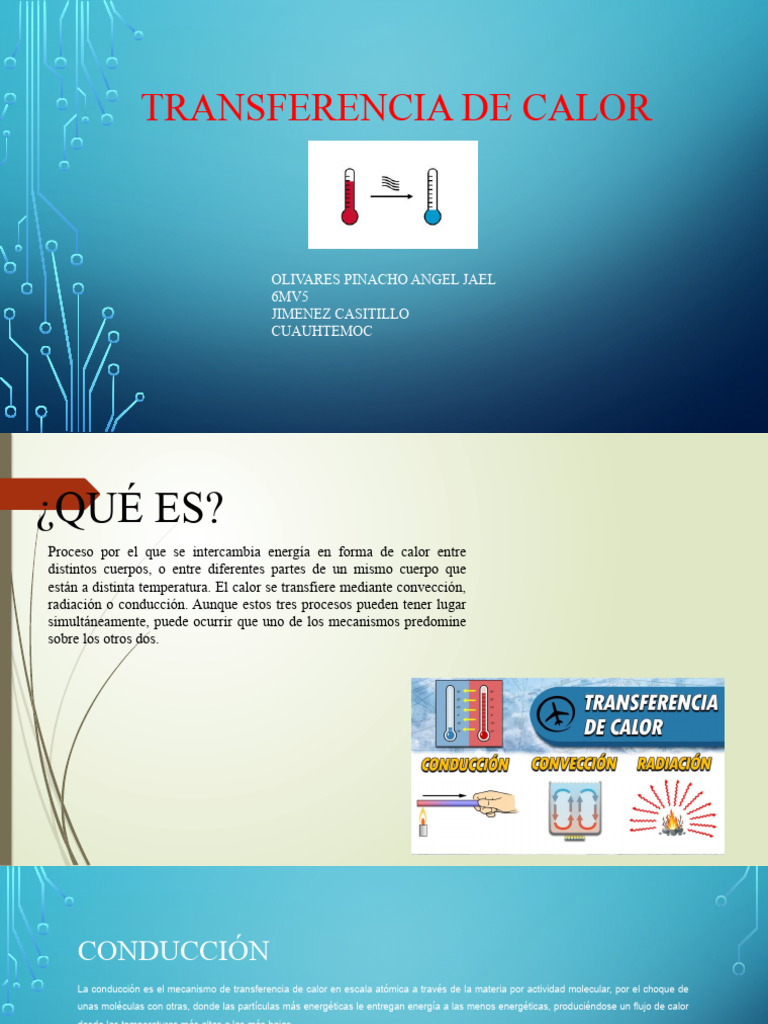 Transferencia de Calor | PDF | Transferencia de calor | Conduccion termica