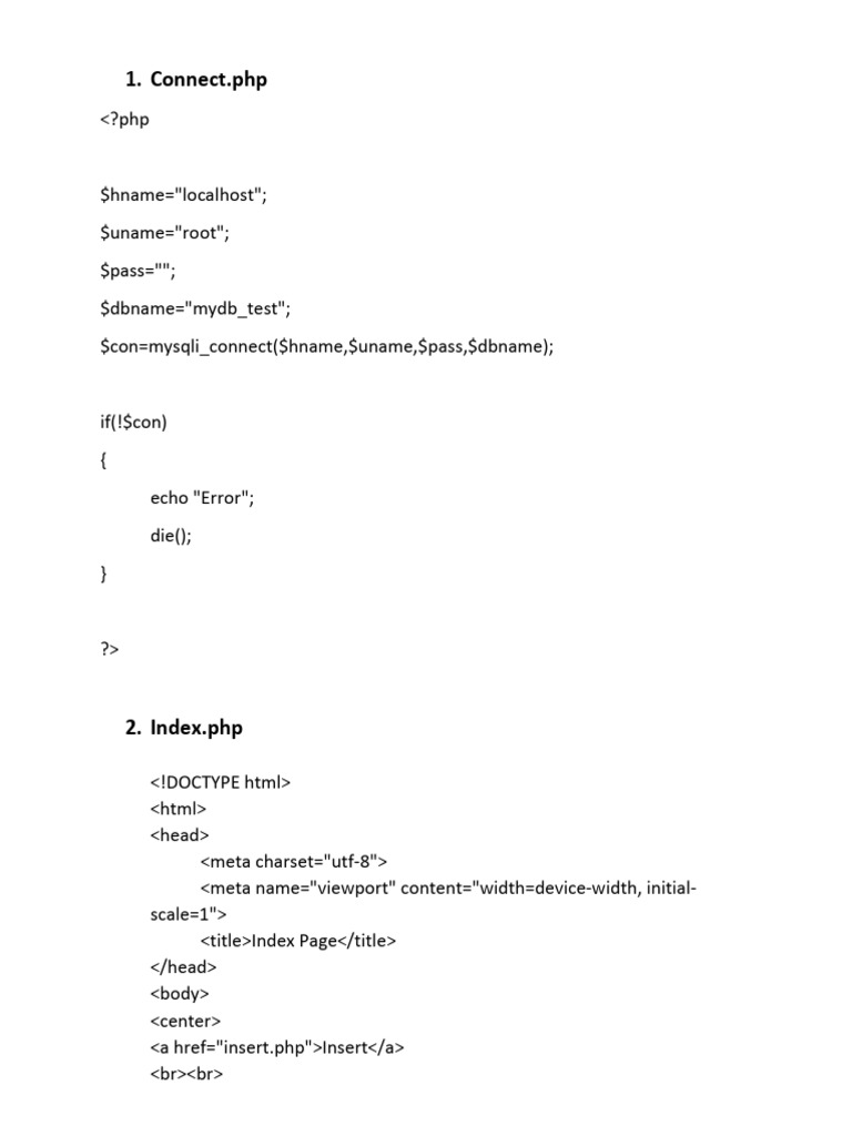 Mysql (Create, Insert, Select, Update, Delete) | PDF | Data Management | Computer Data