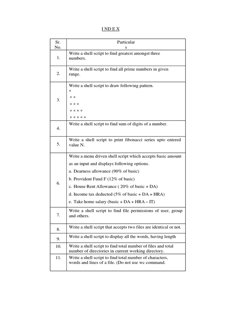 Practice Questions With Solutions of Unix | Download Free PDF | Filename | Text File