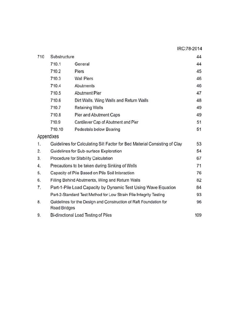 IRC78-2014 APPENDIX 9 Bidirectional Pile Load Test | PDF
