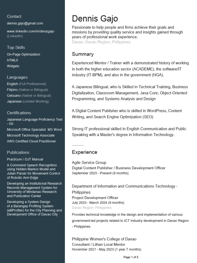 Profile | PDF | Software Development | Computing