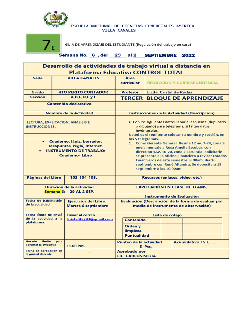GUIA No. 7 REDACCION | PDF | Tecnología de información y comunicaciones | Telegrafía