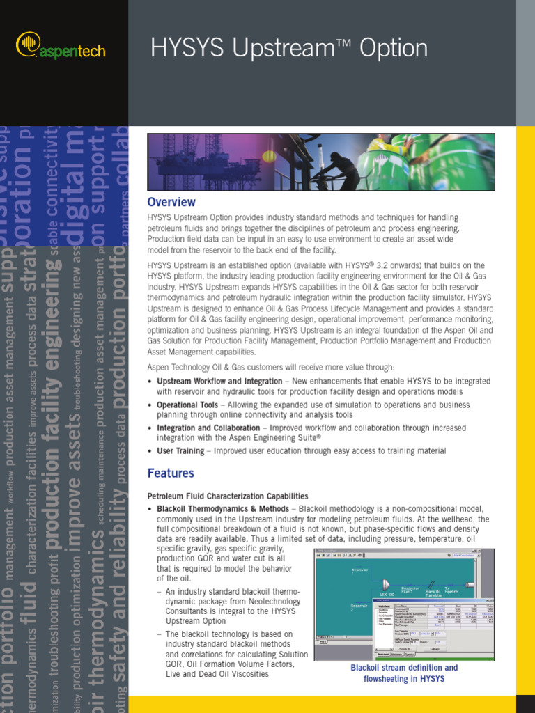 HYSYS Upstream Option | PDF | Simulation | Petroleum