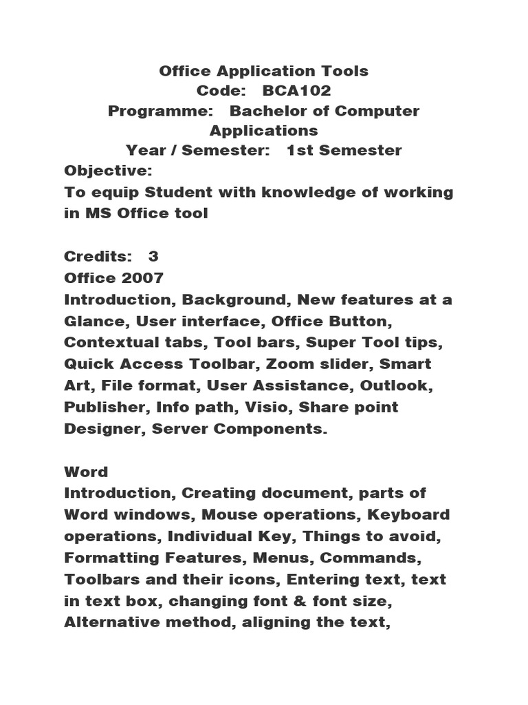 OMT Syllabus | PDF | Software | Computing