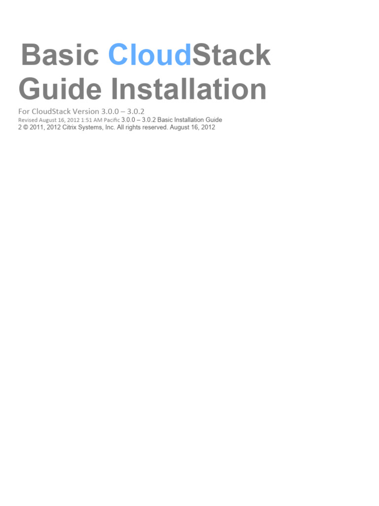 Step by Step Instalation CStack | PDF | Cloud Computing | Domain Name System