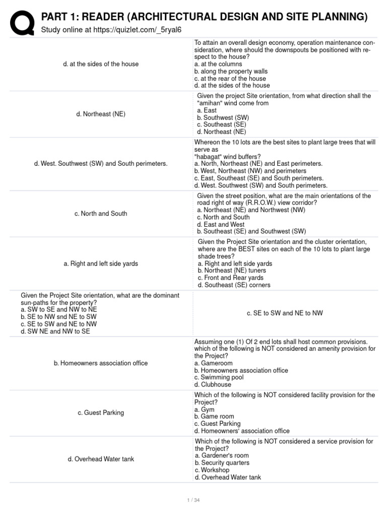 ADSP Flash Card 1 | PDF | Flooring | Framing (Construction)