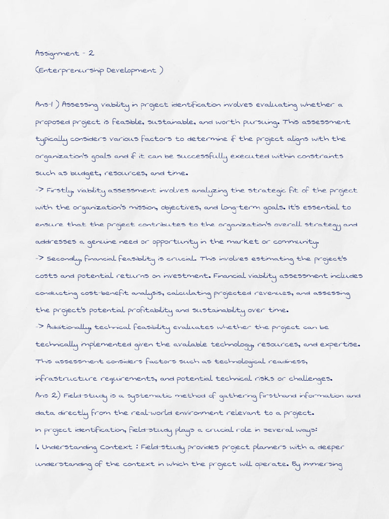 ED Assignment 2 | PDF