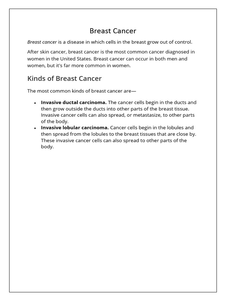 Understanding Breast Cancer Types and Detection | PDF | Support Vector ...
