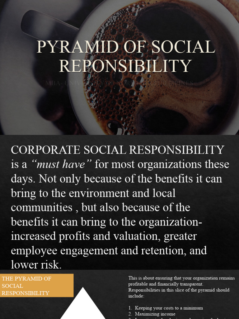 Pyramid of Social Responsibility | PDF | Corporate Social ...