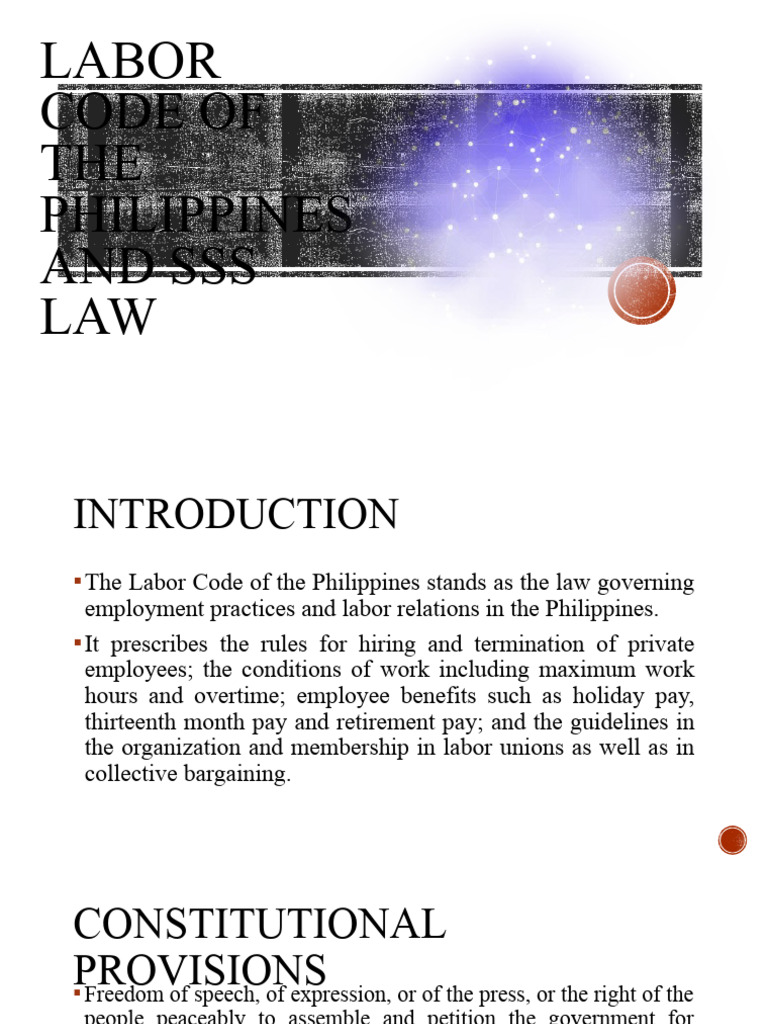 Week 10 Labor Code of The Philippines and SSS Law | PDF | Overtime ...