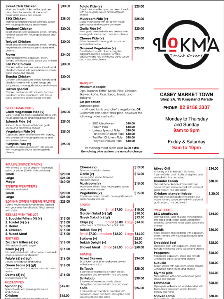 Lokma_Menu_2023 | PDF