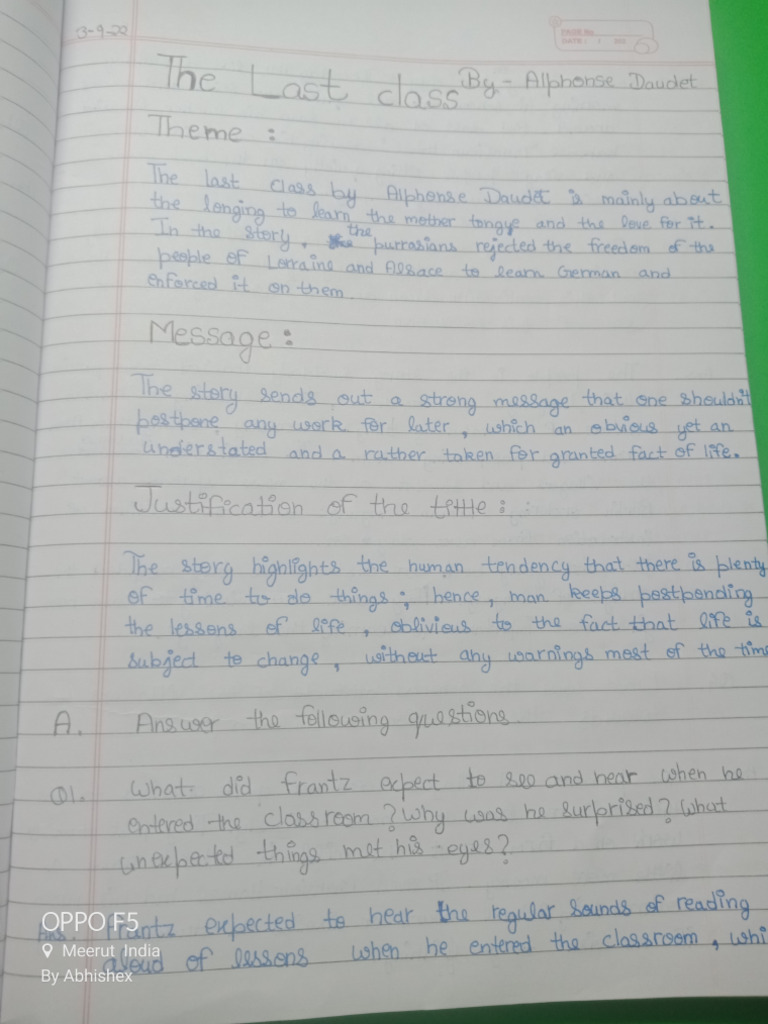 The Last Class | PDF