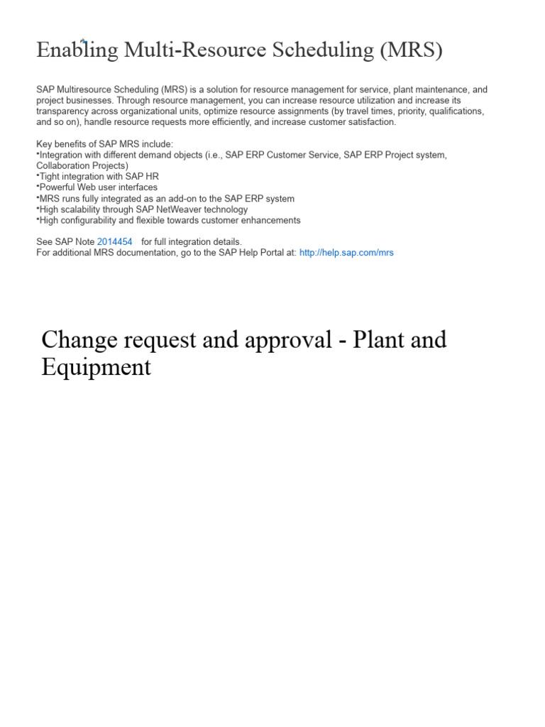 Enabling Multi-Resource Scheduling (MRS) | PDF | Business | Computers