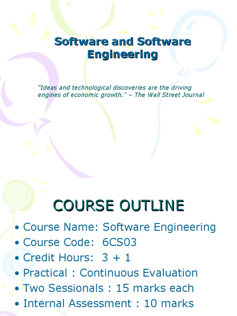 Software and Software Engineering | PDF | Software | Engineering