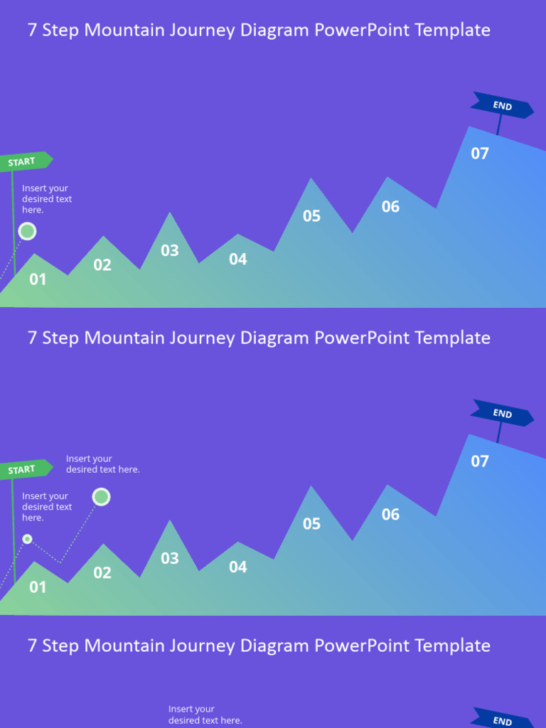 7 Step Mountain Journey Diagram Template | PDF | Computer File Formats ...