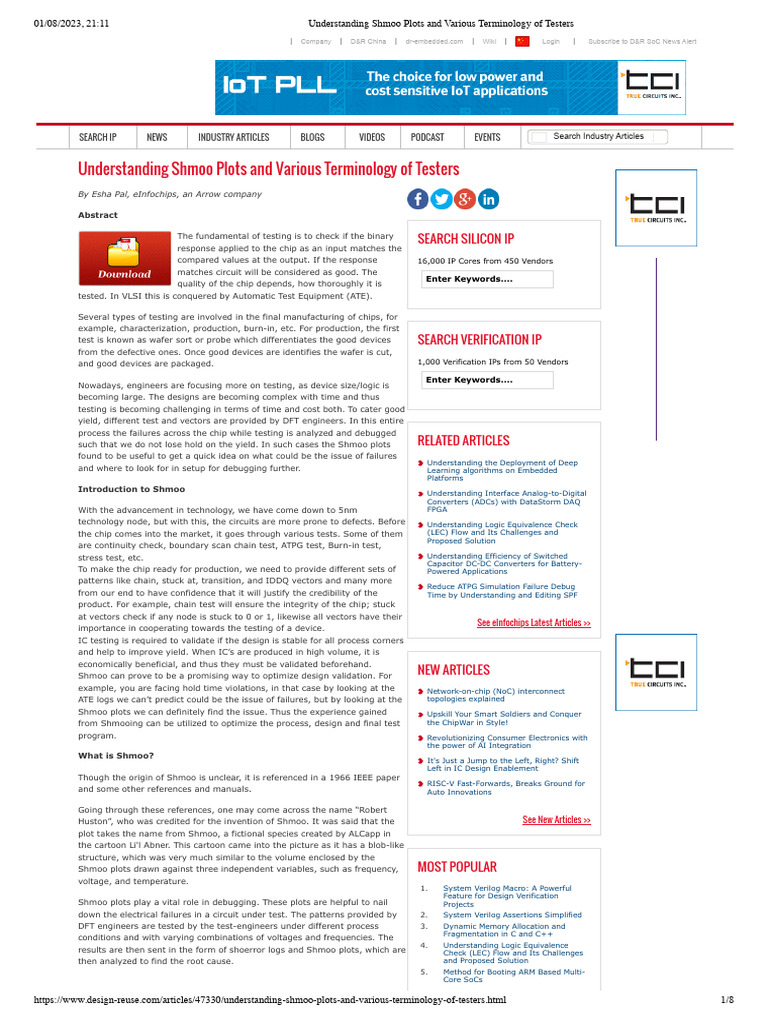 Understanding Shmoo Plots | PDF | Integrated Circuit | Semiconductor Device Fabrication