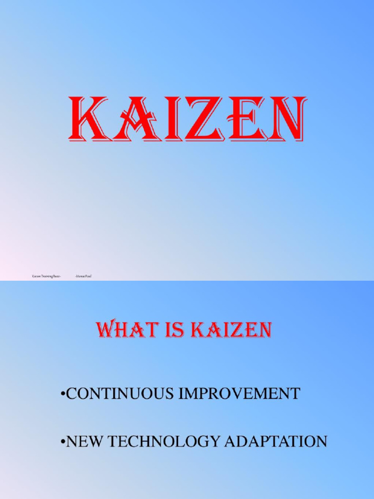 KAIZEN | PDF