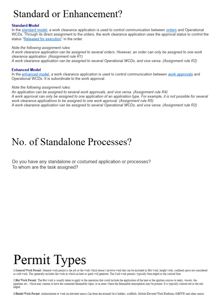 Work Clearance Management | PDF | Risk | Hazards