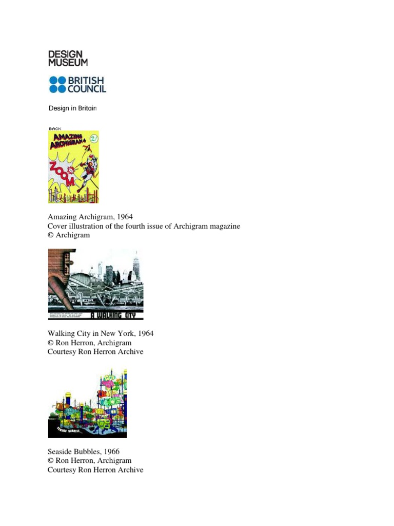 Amazing Archigram | PDF | Architect | Design
