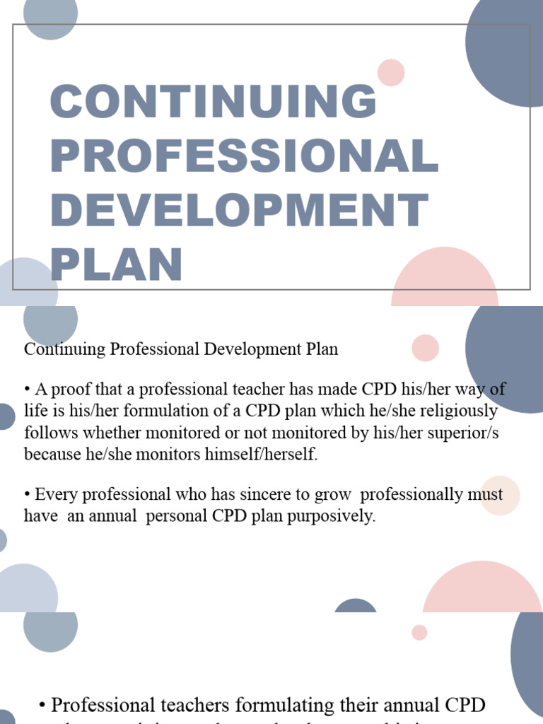 CPD PLAN Rhein Lloyd E. Rasoanbe | PDF | Human Communication | Behavior ...