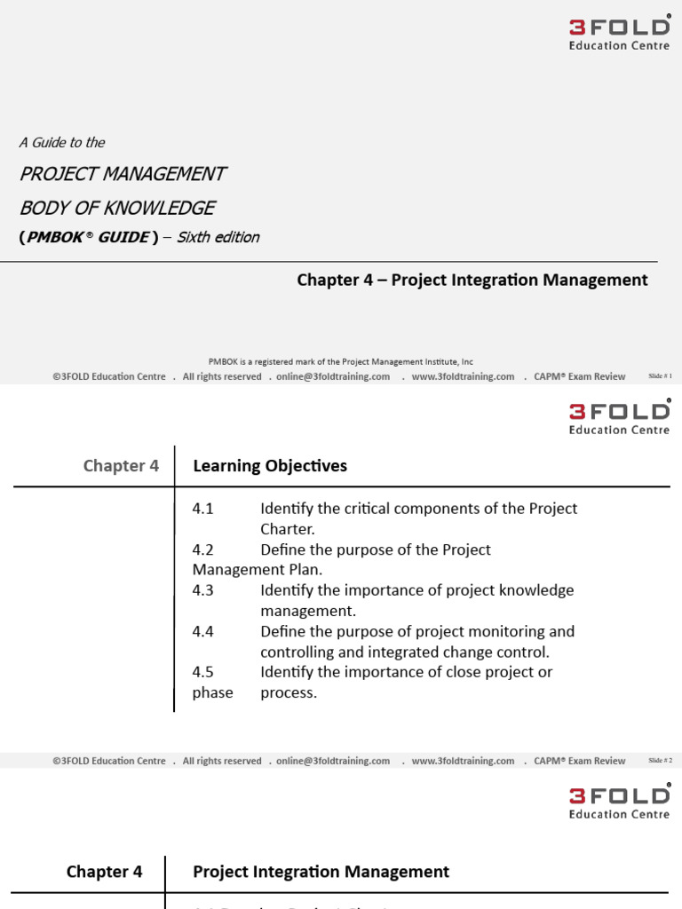 Chapter 4 Project Integration Management Pdf Project Management Expert