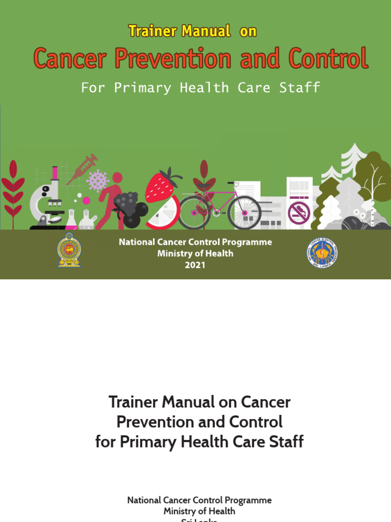 Trainer Manual for Cancer Control in Sri Lanka | PDF | Cancer ...