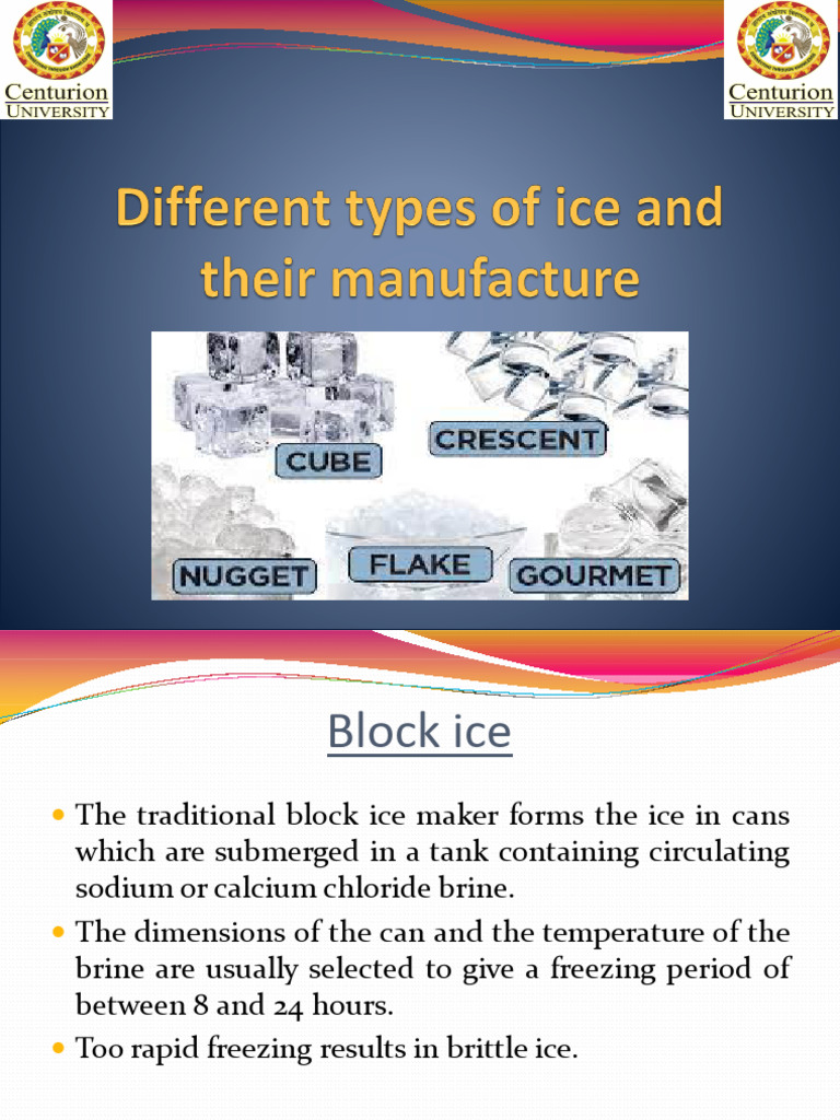 1.3 Different Types of Ice and Their Manufacture | PDF | Ice | Water