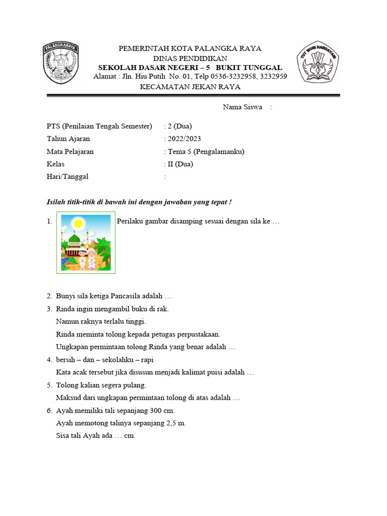 Tema 5 Kelas 2 Pdf