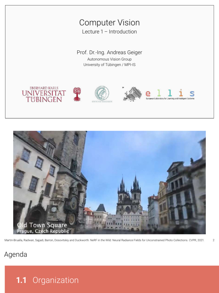 Lec 01 Introduction Compressed | PDF | Computer Vision | Artificial Neural Network