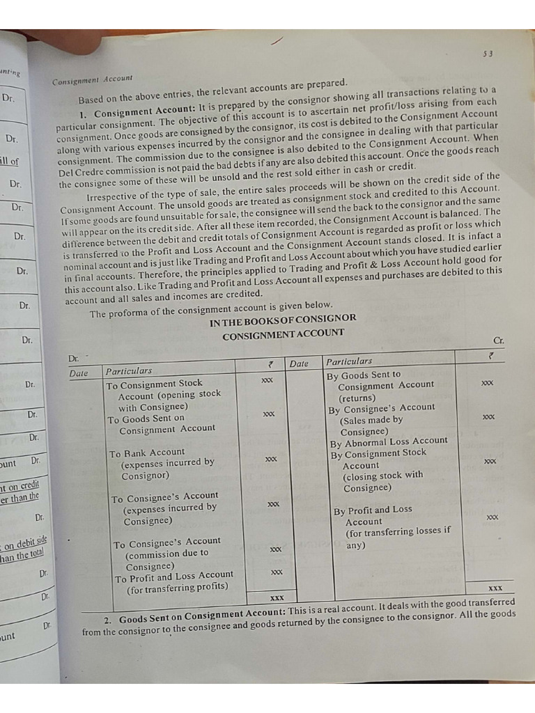 Chap 4 Consignment. (Notes) | PDF