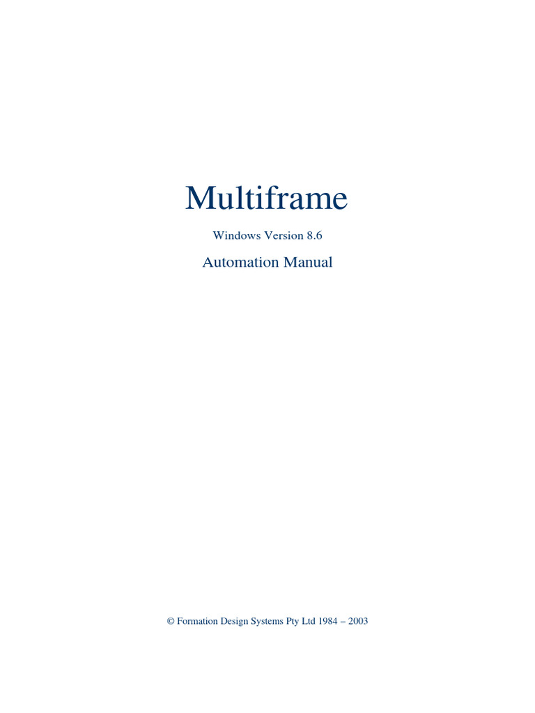 MF Automation | PDF | Visual Basic For Applications | Microsoft Excel