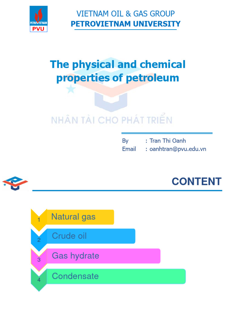 The Physical and Chemical Properties of Petroleum | PDF | Petroleum ...