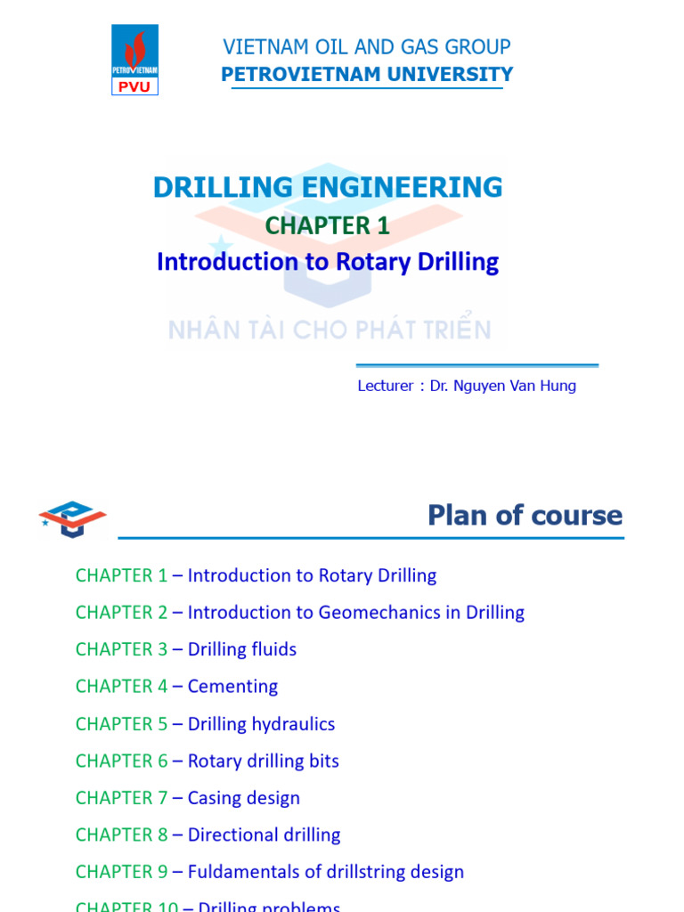 Chapter 1 - Introduction To Rotary Drilling | PDF | Drilling Rig | Pump