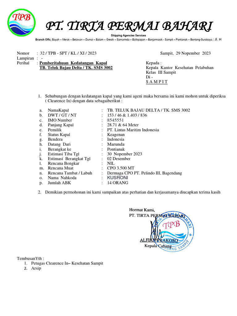 Kedatangan KKP | PDF